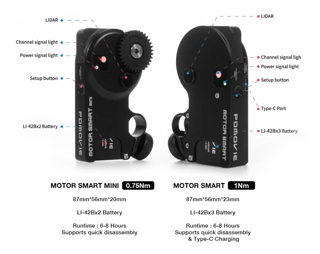 PDMOVIE MOTOR SMART LiDAR Intelligent AutoFocus system- PDMOVIE